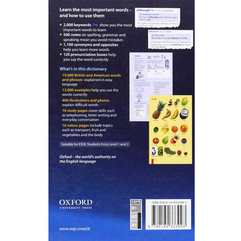Oxford Essential Dictionary 2nd Edition - Dictionnaires | Alkirtas Tunisie.